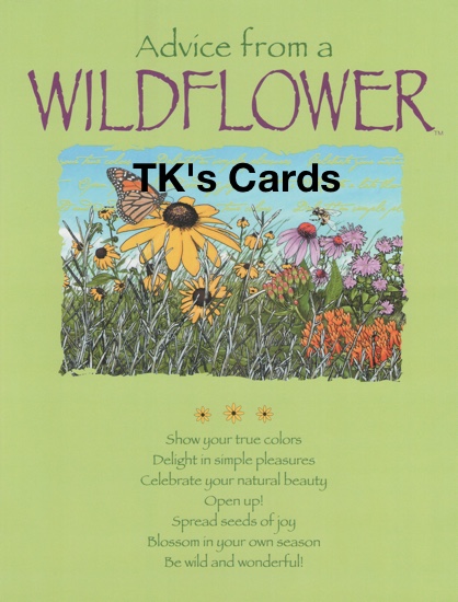 Advice from a Wildflower "Your True Nature" 8.5x11 Birthday Collector's ...