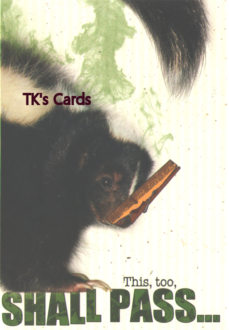 Masterfile "Skunk" Encouragement Card #18236 - TK's Cards