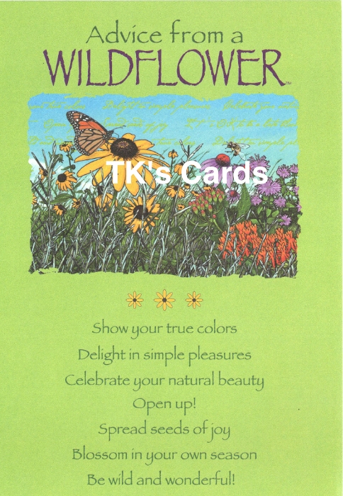 Your True Nature "Advice Wildflower" Birthday Card #60272 - TK's Cards