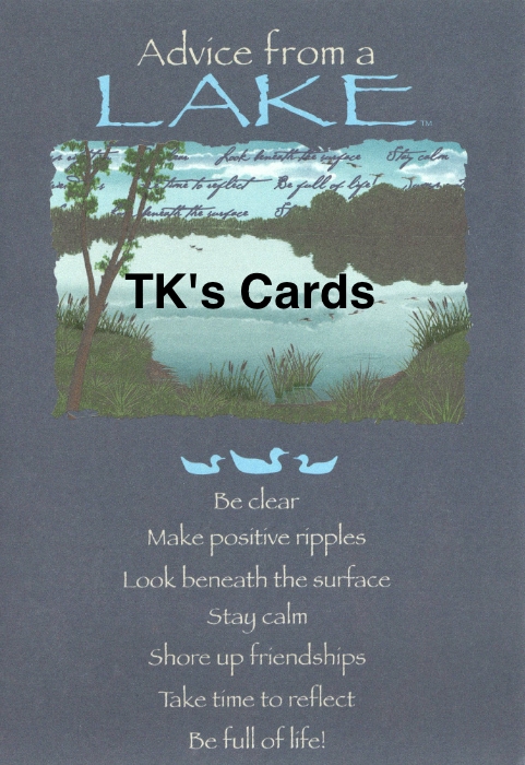 Your True Nature "Advice Lake" Birthday Card #60284 - TK's Cards