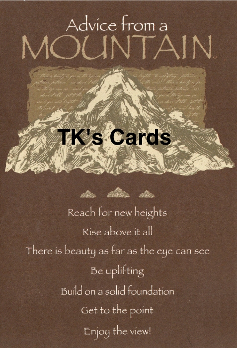 Your True Nature "Advice Mountain" Congratulations Card #60299 - TK's Cards