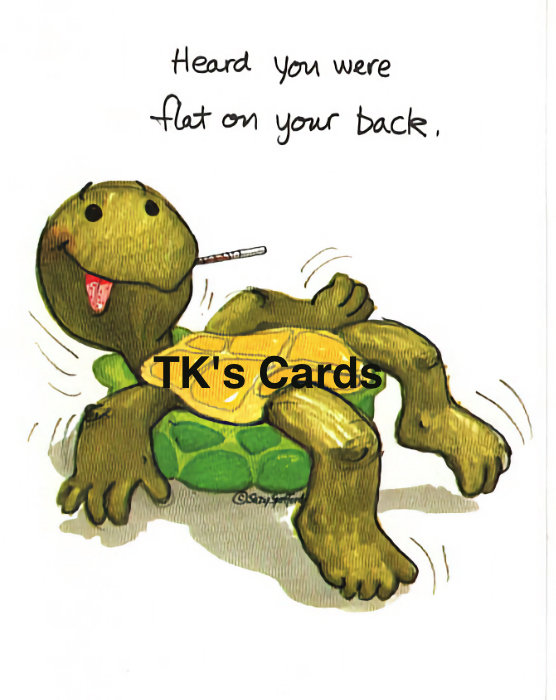 Suzy's Zoo "Corky Turtle" Get Well Vintage Card #GW6120 - TK's Cards