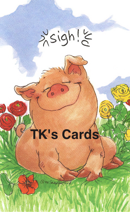 Suzy's Zoo "Gilbert Pig Smiling" Thank You Card #TY4669 - TK's Cards