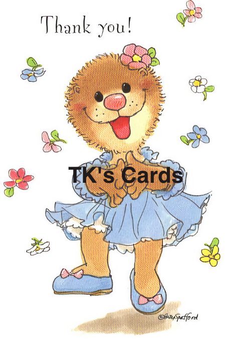 Suzy's Zoo "Emily Marmot" Thank You Card #TY60090 - TK's Cards