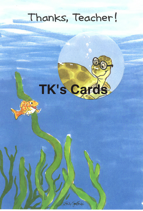 Suzy's Zoo "Turtle Reef School" Thank You Teacher Die-Cut Card #TY60268 ...