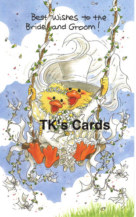 Suzy's Zoo "Ducks on a Swing" Wedding Card #W4770 - TK's Cards