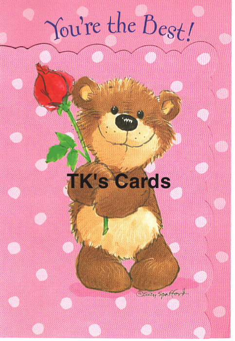 Suzy's Zoo "Willie Bear with Rose" Mother's Day Die-Cut Card #DMD60056 ...